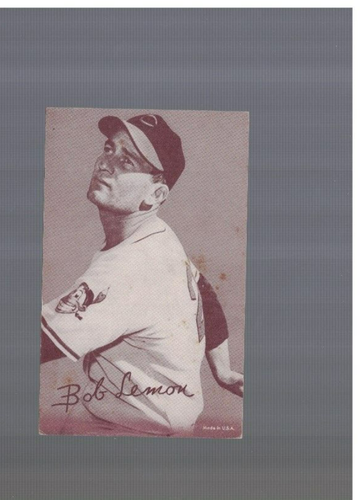 Bob Lemon Cleveland Indians 1947-66 Blank Back Exhibit Card | eBay