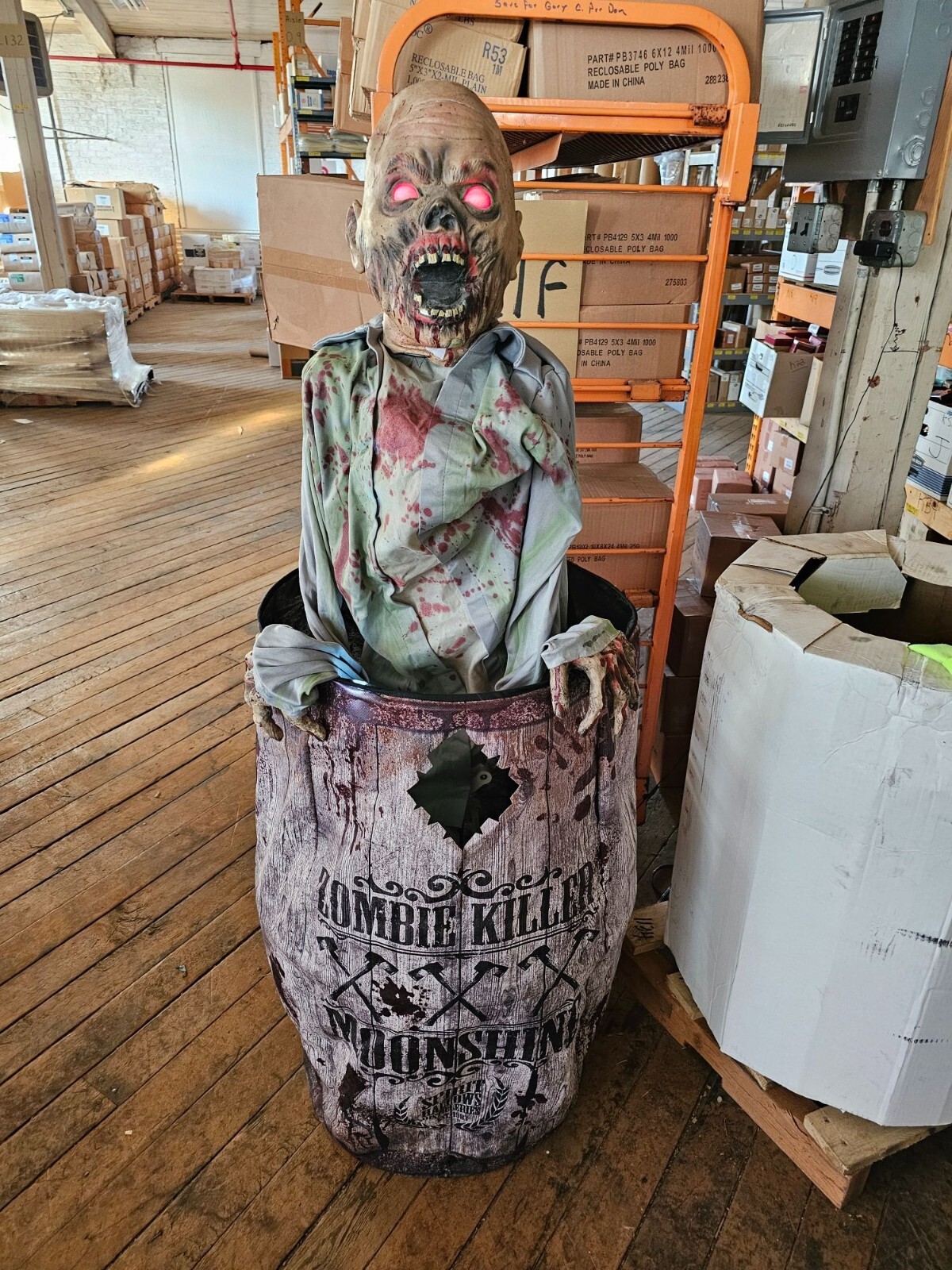 Zombie killer moonshine animated Halloween prop retired rare life size ...