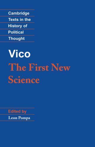 Cambridge Texts in the History of Political Thought Ser.: Vico : The ...