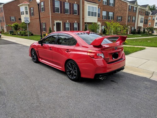 Fits 15-17 Subaru WRX STI Trunk Spoiler Painted# M7y Pure Red - ABS for ...