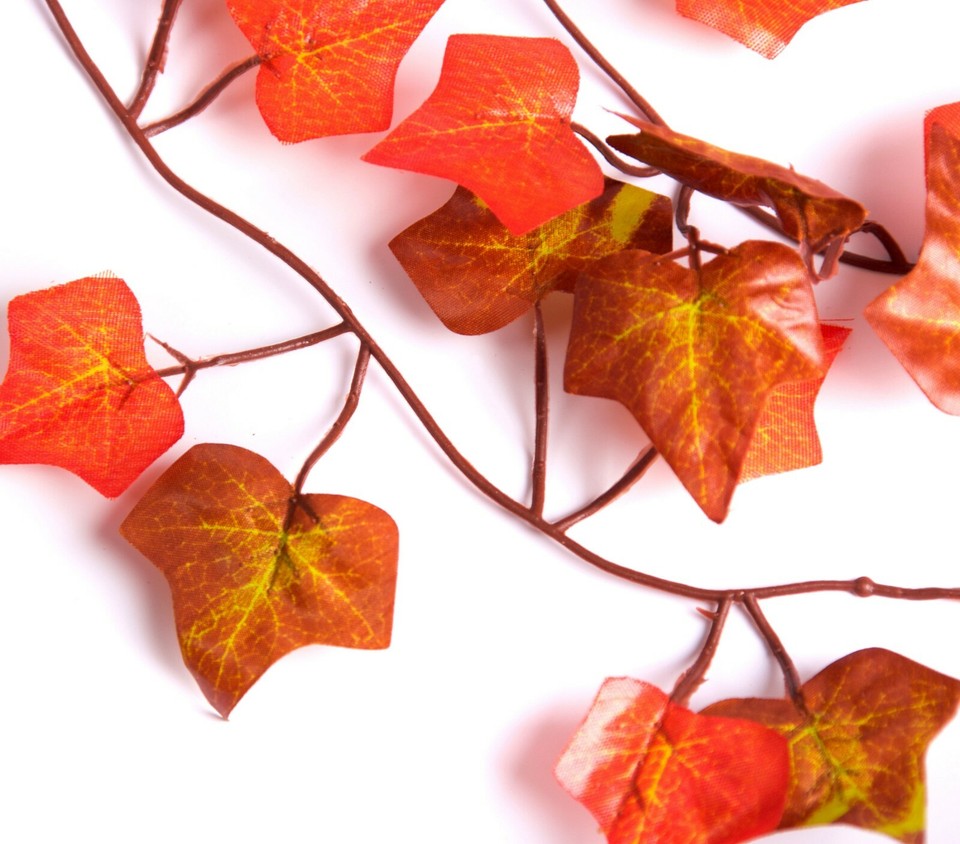 Best Artificial Two Tone Autumn English 7ft Hanging Ivy Garland String ...