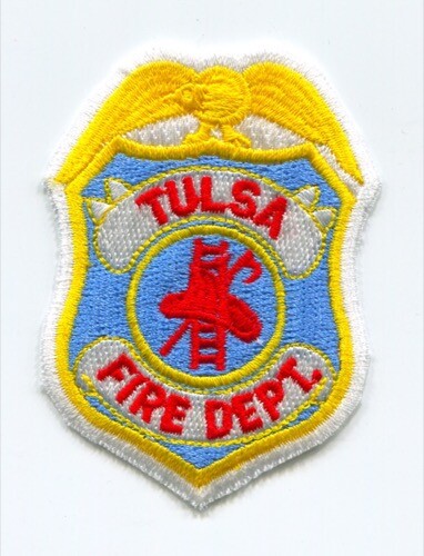 Tulsa Fire Department Patch Oklahoma OK v4 HAT SIZE SMALL | eBay