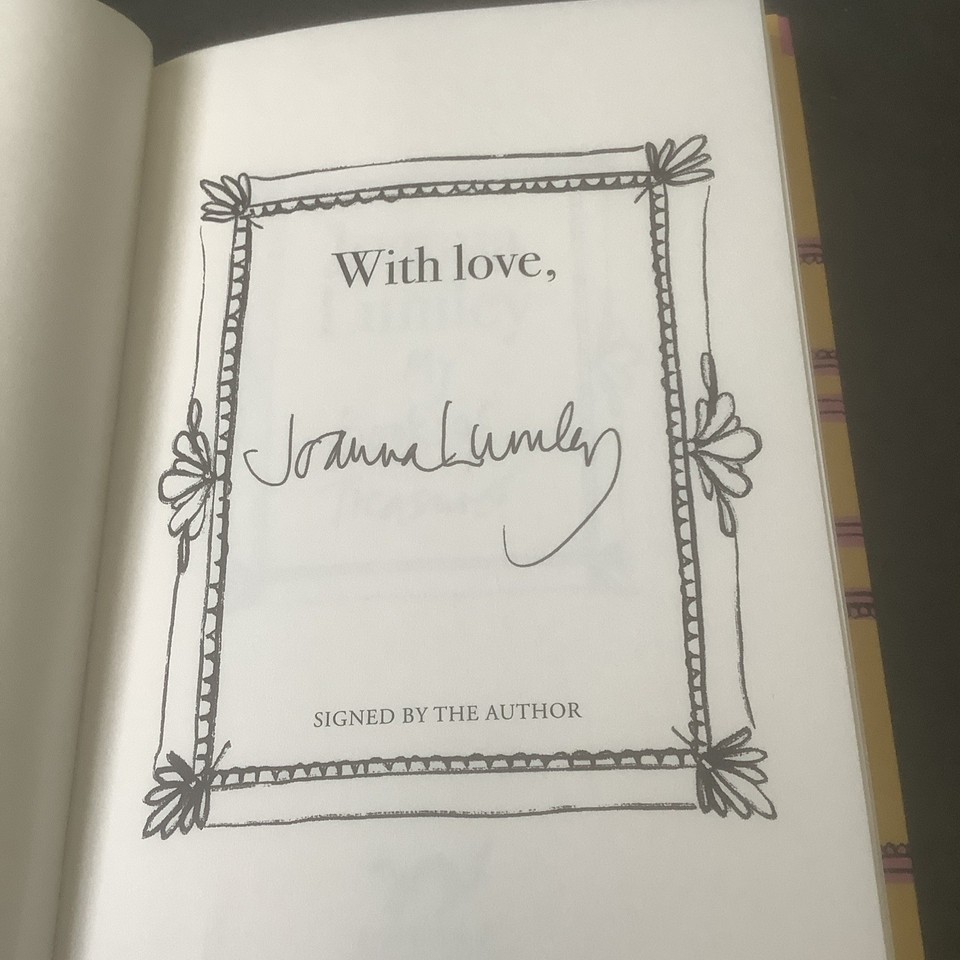 JOANNA LUMLEY * MY BOOK OF TREASURES * UK SIGNED HARDBACK FIRST EDITION ...