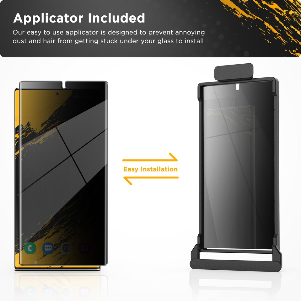 Samsung Galaxy S23 Ultra Privacy Screen Protector, Fingerprint Sensor ...