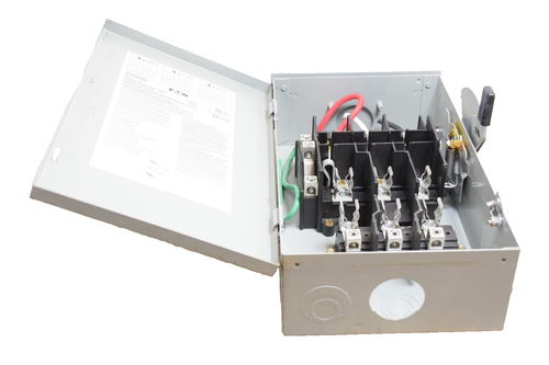 EATON DG322NRB GENERAL DUTY SAFETY SWITCH. 60A, 240V, 60HZ, 3PH, 3P, 4W ...