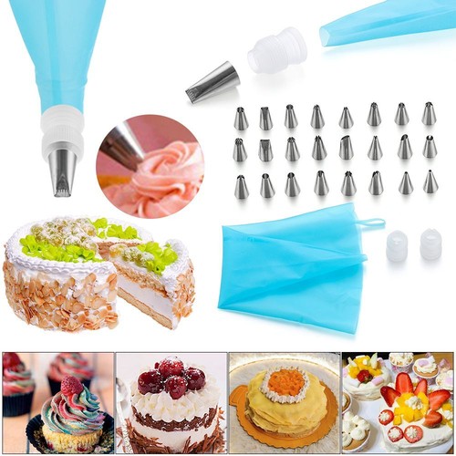 Cake Decorating Baking Mold Ice Cream Tool Icing Piping Nozzles Pastry ...