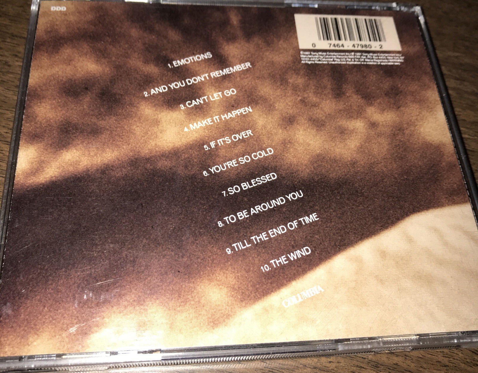 Emotions by Mariah Carey (CD, Sep-1991, Columbia (USA)) 74644798029 | eBay