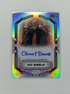 2022 STAR WARS - Oliver Ford Davies as Sio Bibble - Topps Finest Auto # ...