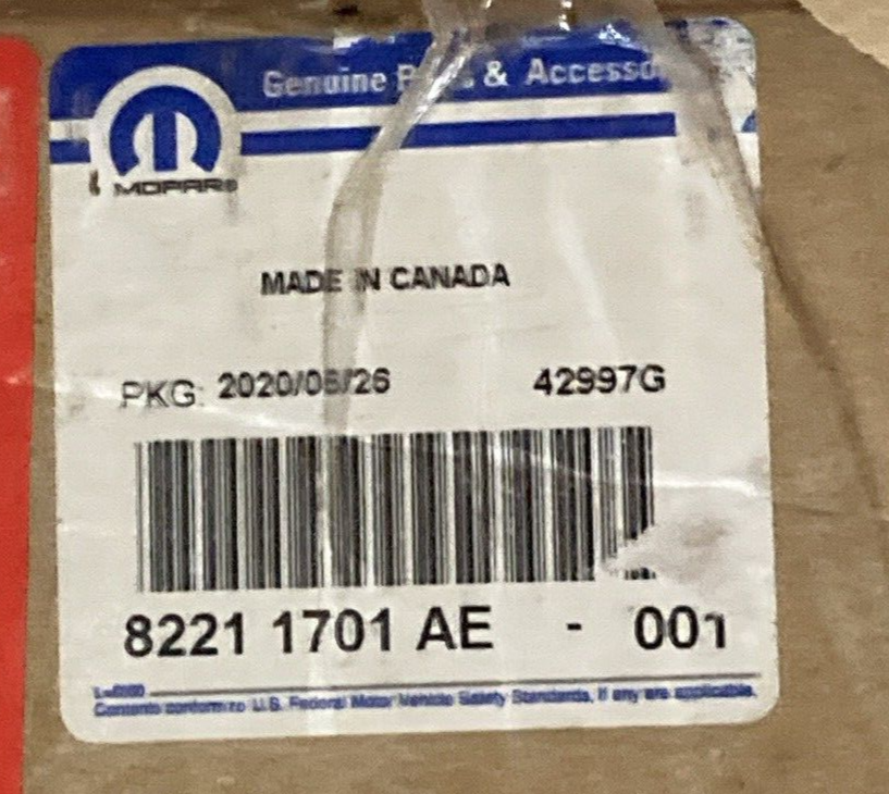 NEW GENUINE MOPAR 82211701AE Aluminum Running Boards In Silver For Crew ...