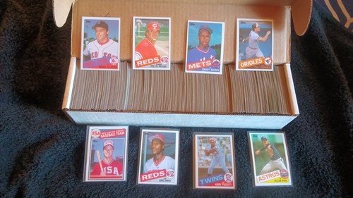 1985 Topps Baseball Complete Set Includes McGwire, Clemens, Puckett RCs ...