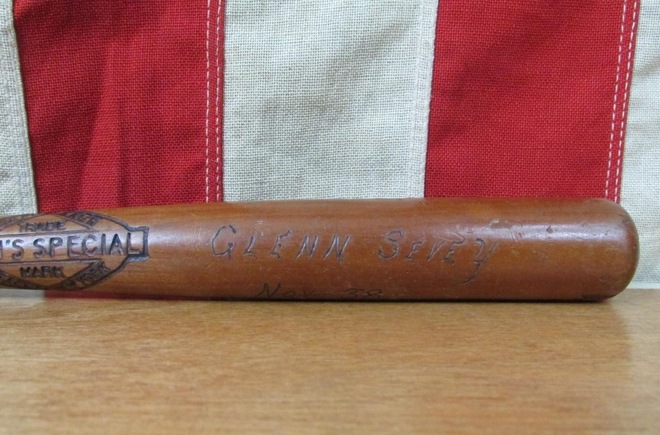 Vintage 1930s Krens Special Wood Baseball Mini Bat Joseph G Kren 15 ...