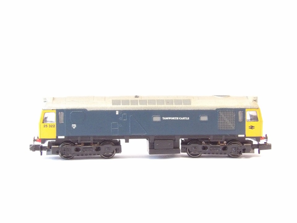 Graham Farish N Gauge Class 25 Tamworth Castle 25322 BR Blue | eBay UK
