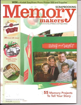 Memory Makers Magazine Dec2006 Scrapbooking, 35 Great Gift Ideas & More ...