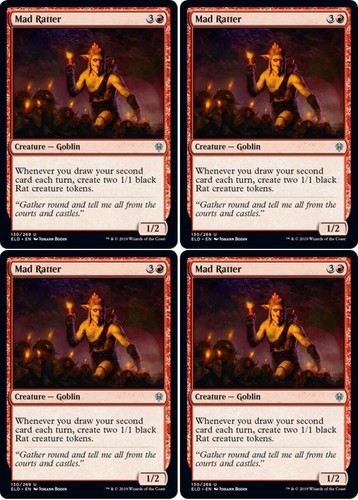MTG - 4x MAD RATTER - Throne of Eldraine (U) | eBay