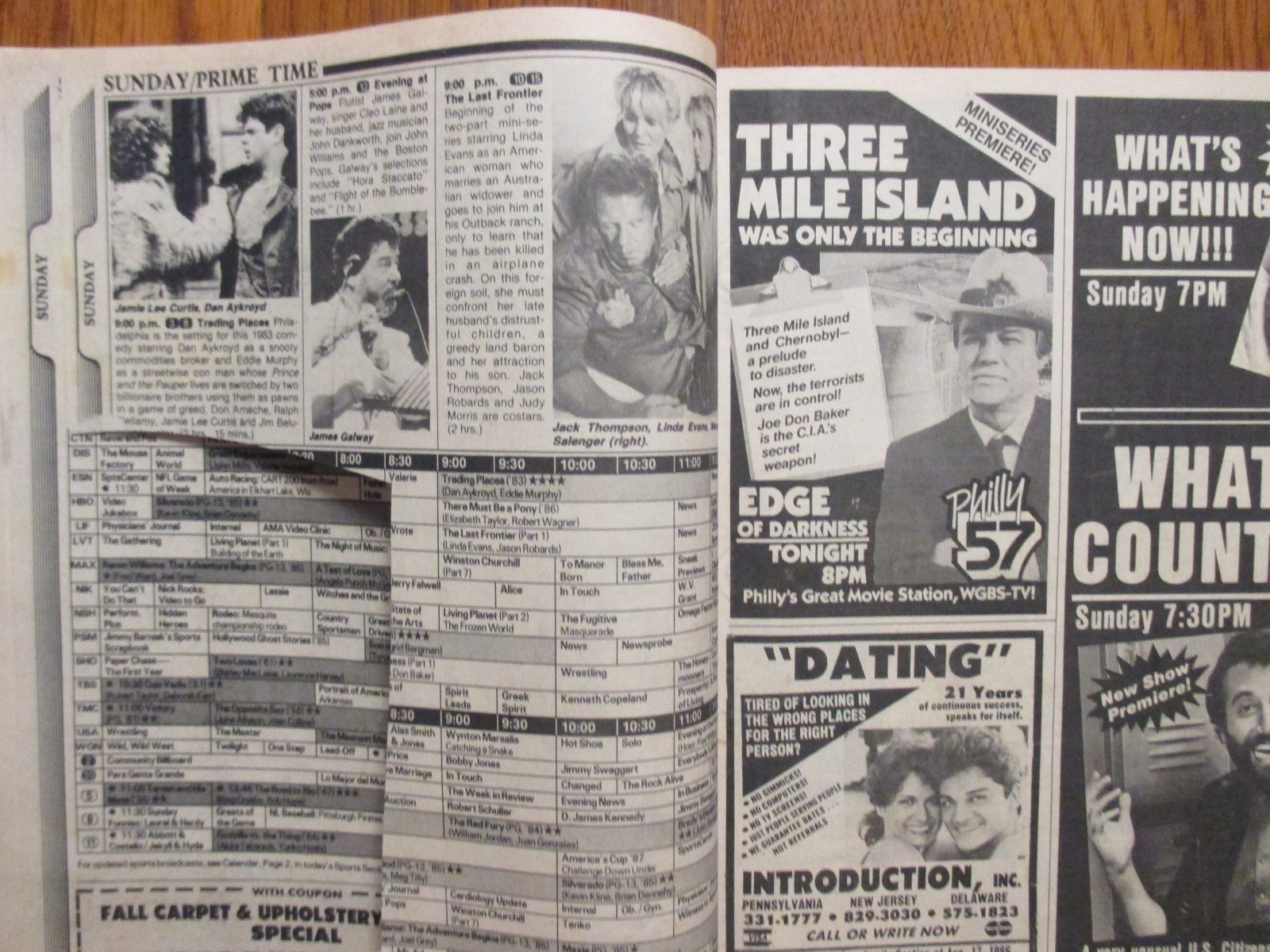 October 5, 1986 Philadelphia Inquirer TV Week Magazine (SHERMAN HEMSLEY ...