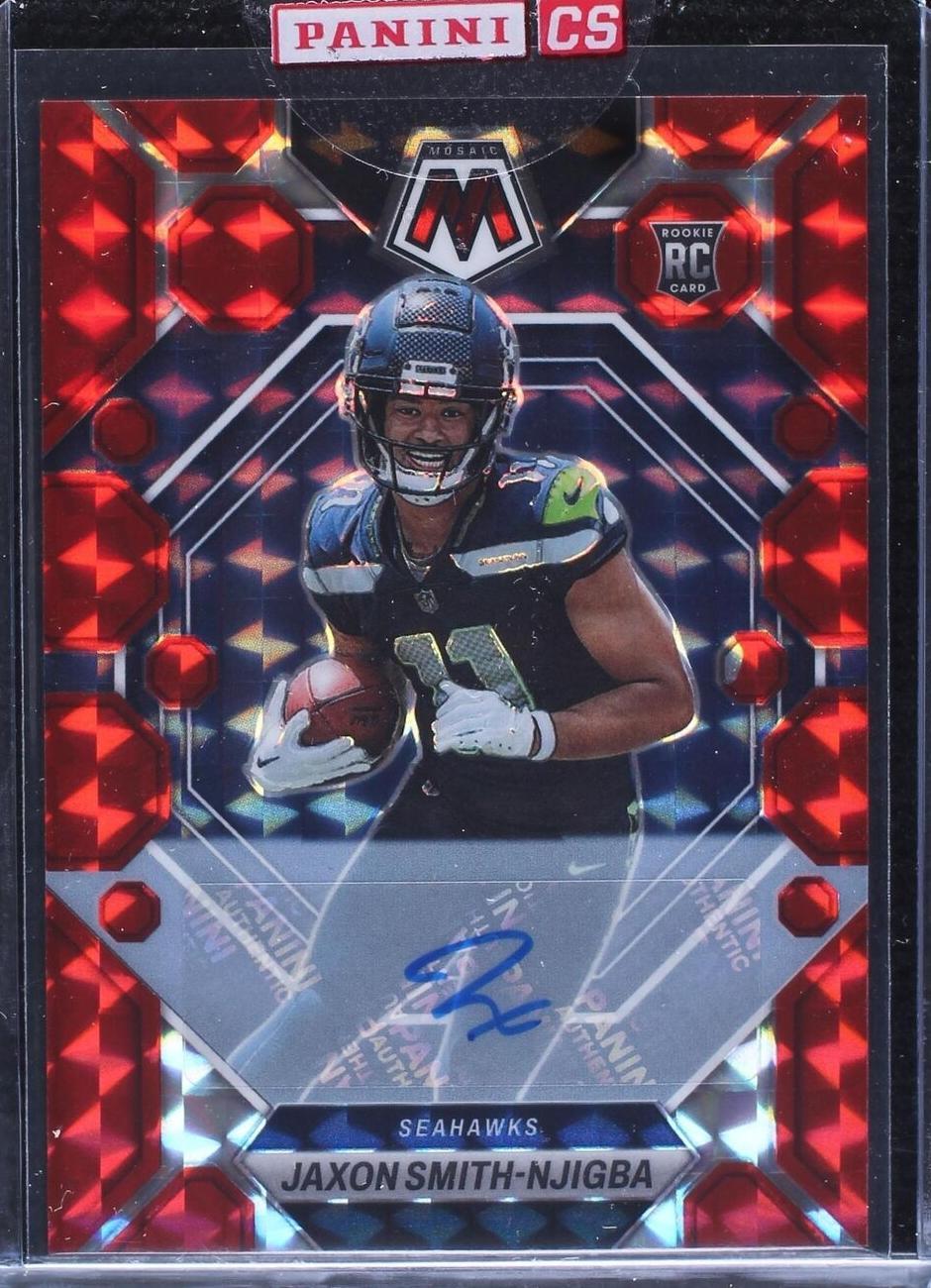 2023 Panini Mosaic - Rookies Jaxon Smith-Njigba #331 Red Mosaic Prizm ...