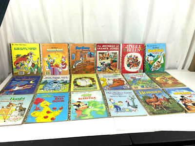 Vintage Little Golden Books LOT of 18 Mixed Children's Picture Board ...
