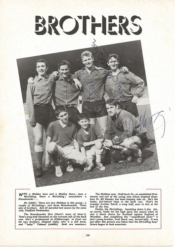 DAVID MOBLEY VIC MOBLEY & JIM MCCALLIOG SHEFFIELD WEDNESDAY 1968 ORIG ...