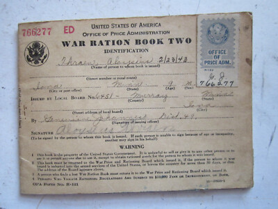 World War 2 Ration Books With Stamps | eBay