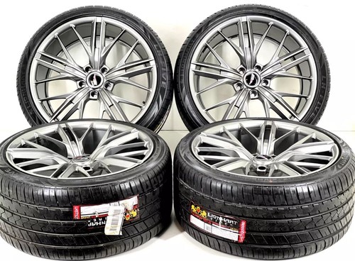 20x10 20x11 CAMARO ZL1 GUNMETAL WHEELS RIMS TIRES STAGGERED CHEVY 5x120 ...