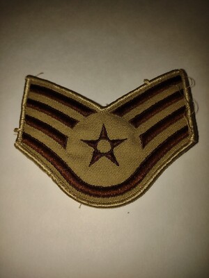 US Air Force Rank Insignia Patch Staff Sergeant Enlisted USAF E-5 ...