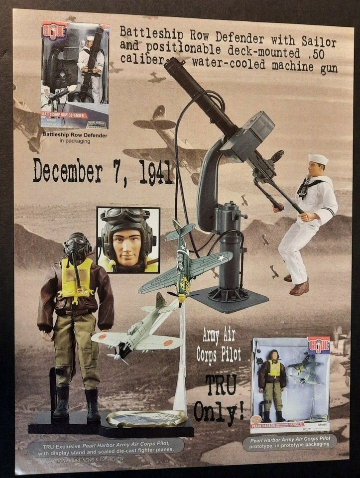 GI JOE Pearl Harbor Collection 3x Preview Pages ~ Vintage Magazine ...