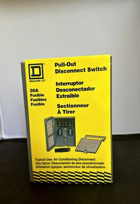 SQUARE D PULLOUT DISCONNECT SWITCH INTERRUPTOR | eBay