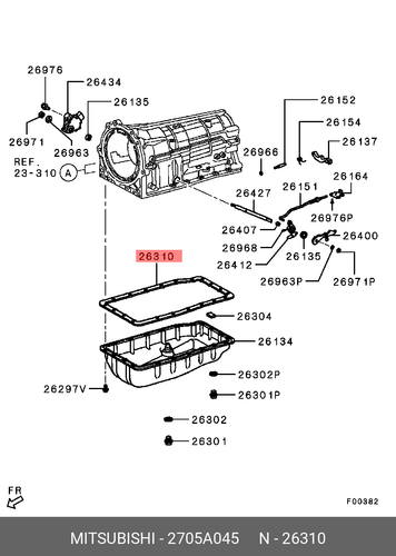 Genuine OE GasketA/T Oil Pan 2705A045 for Mitsubishi 2705-A045 | eBay.de