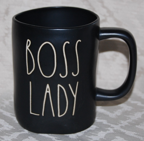 Rae Dunn Boss Lady Black Oversized Coffee Mug | eBay