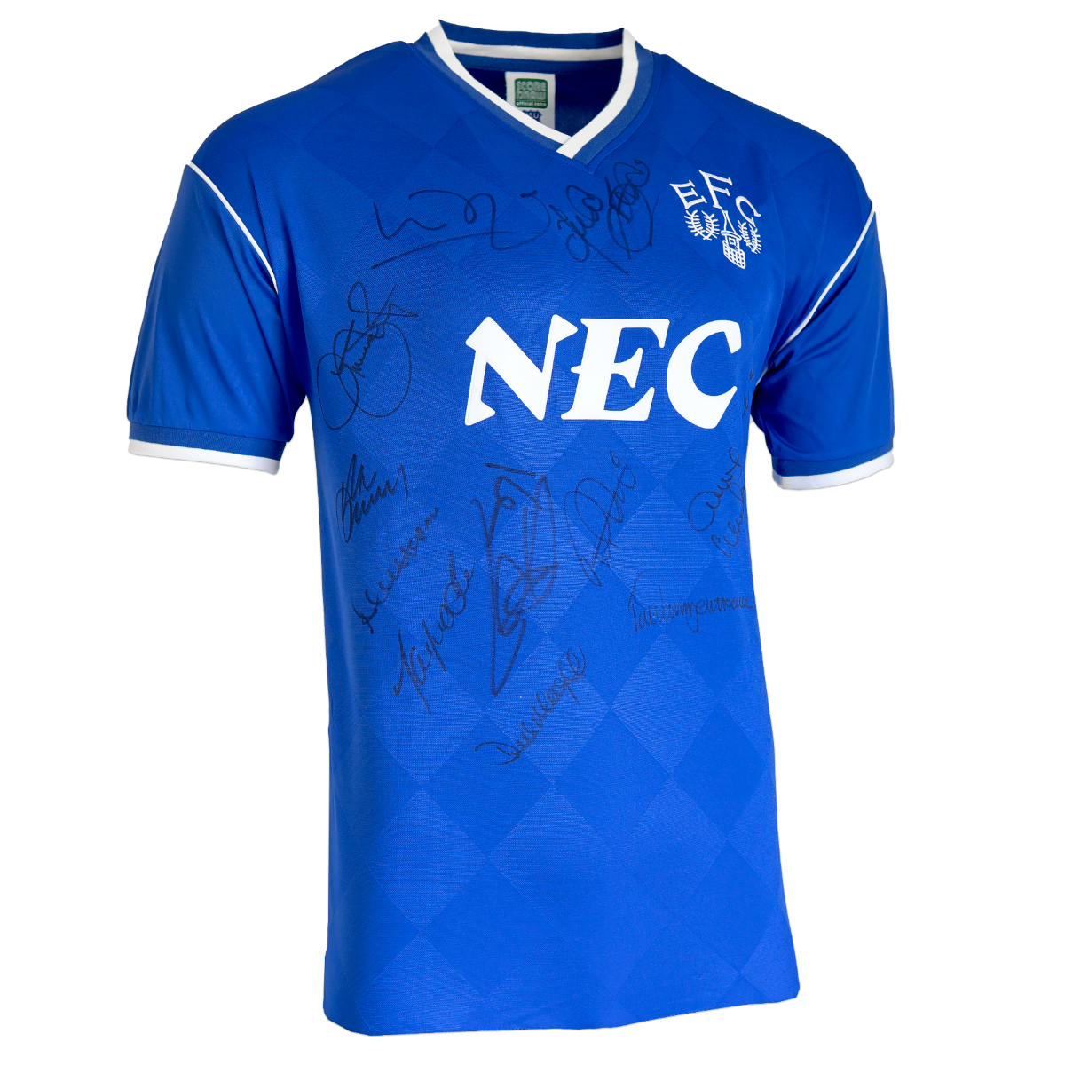 Everton Team Signed Shirt 1986-87 Champions Autograph Jersey COA | eBay UK
