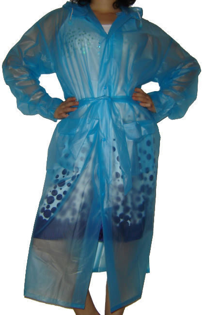 Quality Semi- Transparent Plastic PVC Vinyl Raincoat MAC Regenmantel | eBay