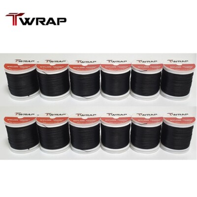 Lot of 12ea Black Nylon Rod Wrapping Threads (JK008/JK009/JK010/JK011 ...