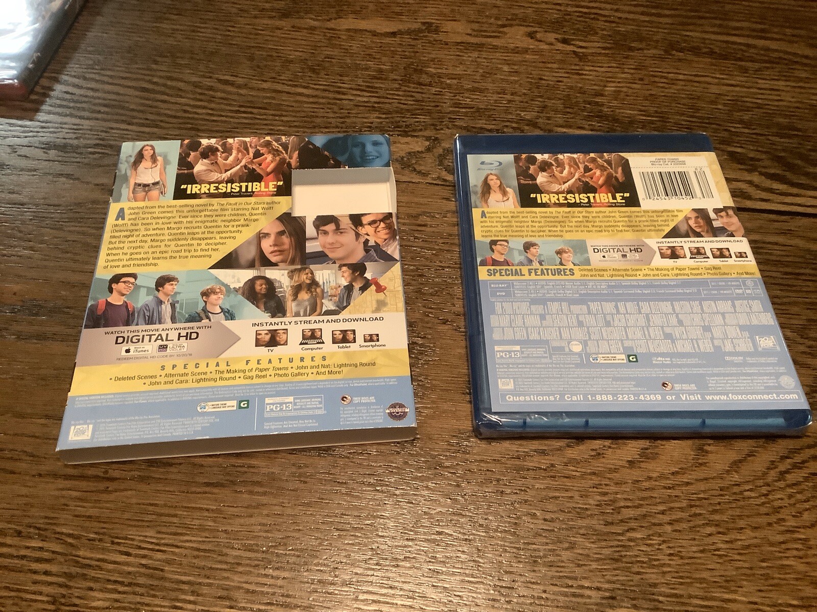 Paper Towns (Blu-ray/DVD, 2015, 2-Disc Set, Includes Digital Copy ...