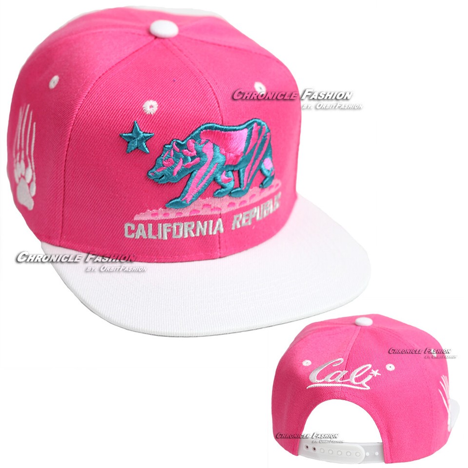 California Republic Baseball Cap Snapback Adjustable Hat Cali Hip Hop ...