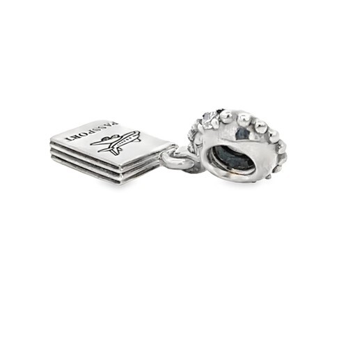 Pandora 925 #791147cz Adventure Awaits passport dangle slide bead charm ...