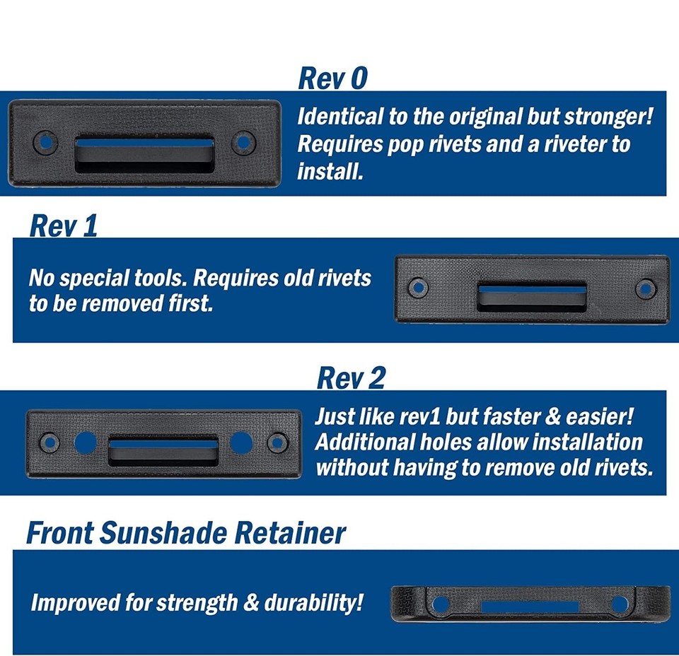 Rear Moonroof Latch- Rev 2 - GM F Retainer 84900118 For Traverse Acadia ...