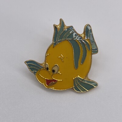Vintage Disney The Little Mermaid Flounder Pin | eBay
