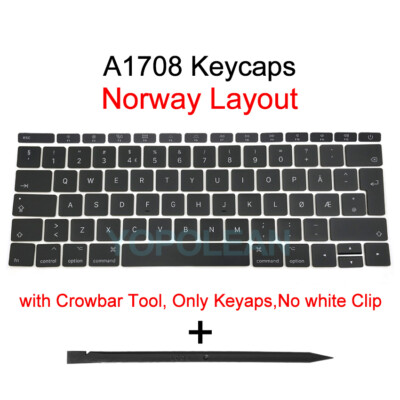 Norway Norwegian Keyboard keys keycaps For Macbook Pro Retina 13 A1708 ...