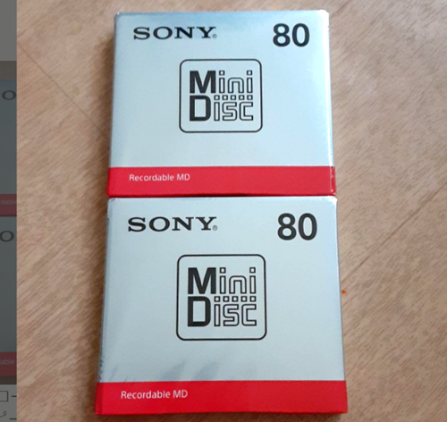Sony MD Minidisc 80 Minutes Recordable Blank Media Mini MDW80T 2packs ...
