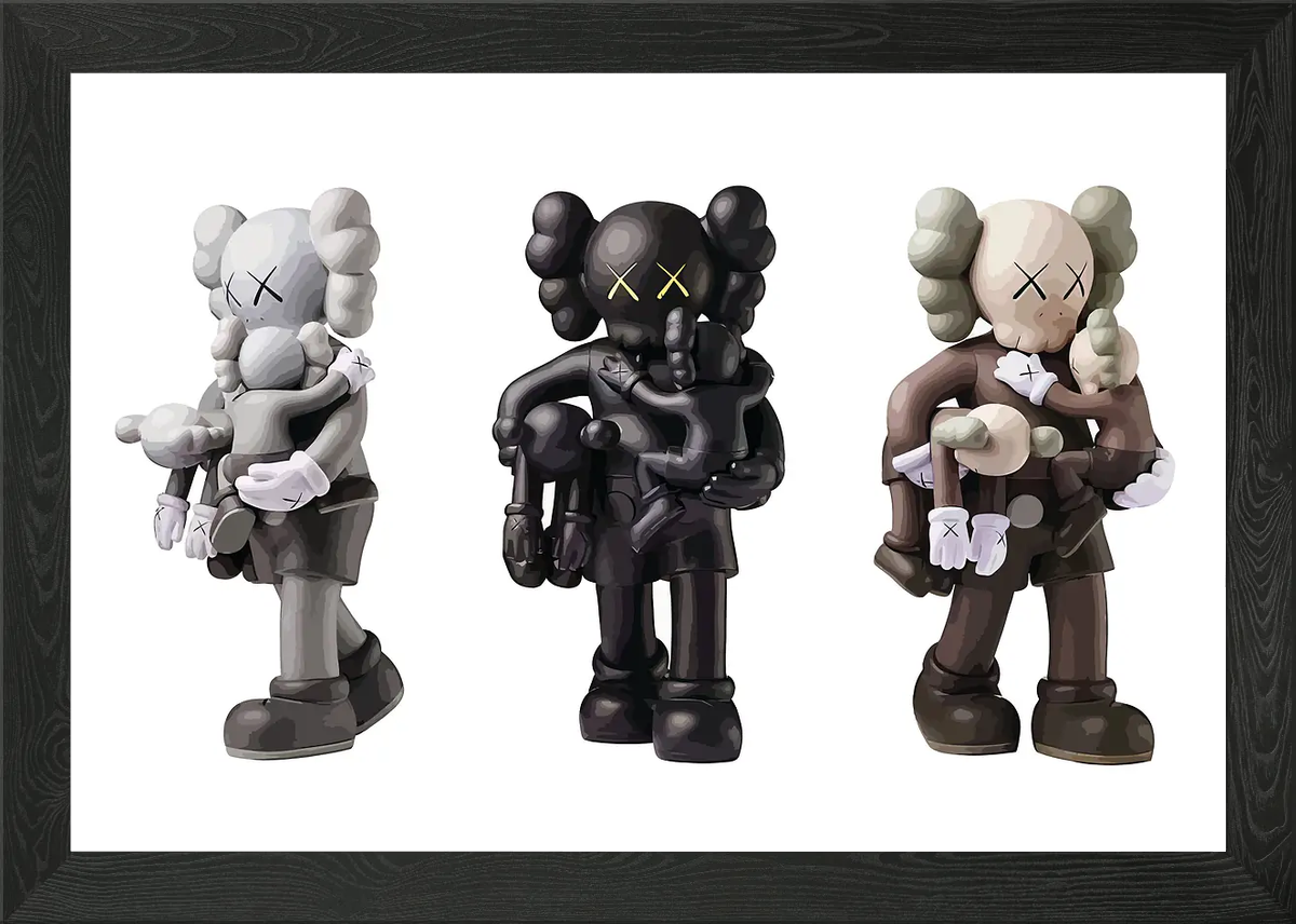 Kaws Framed Wall Art Poster Canvas Print Picture | eBay UK