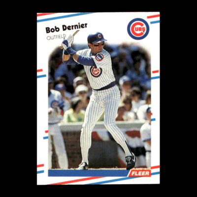 Bob Dernier 1988 Fleer Chicago Cubs #417 R326U 14 | eBay