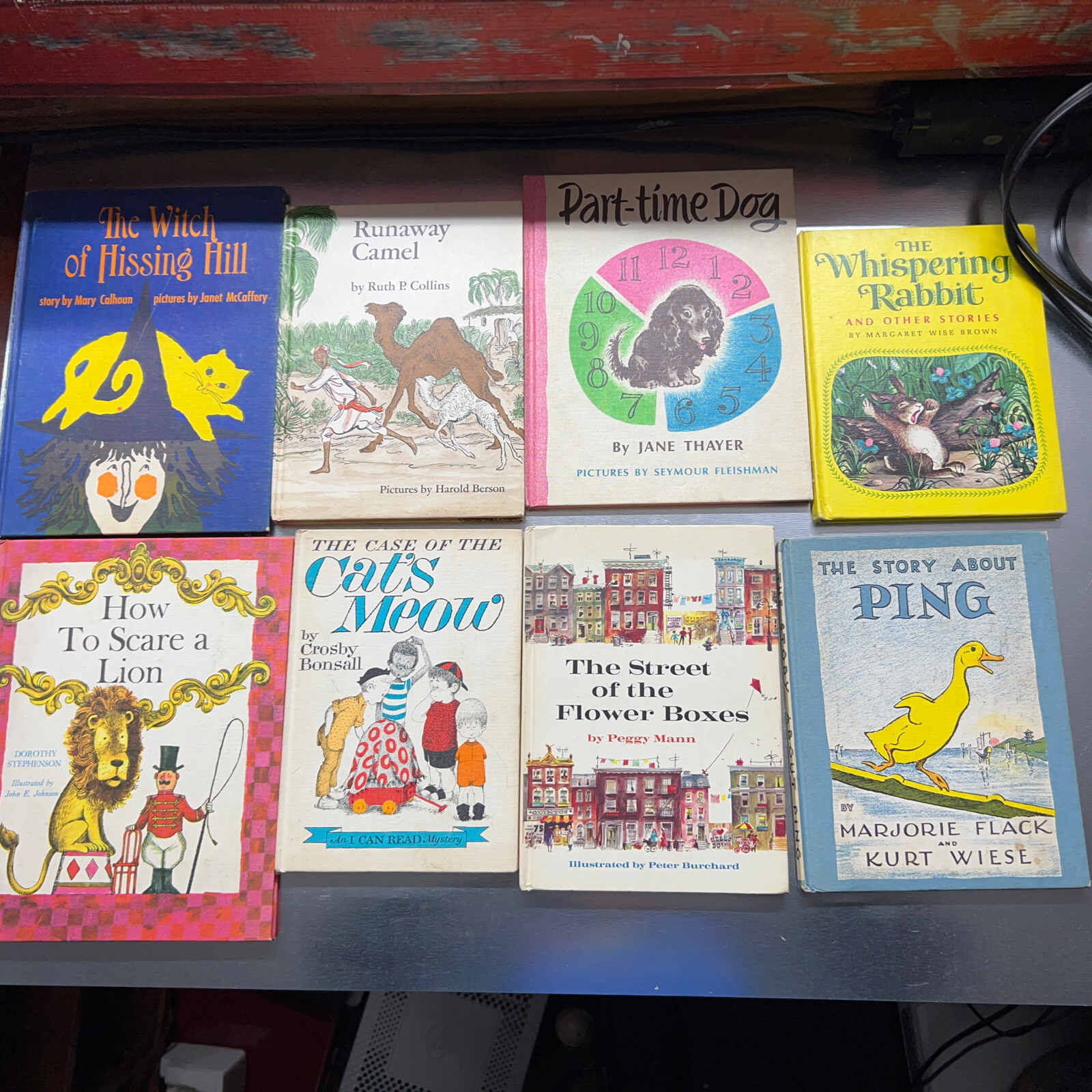 Lot 8 Vintage WEEKLY READER Scare Lion Ping Whispering Rabbit Runaway ...