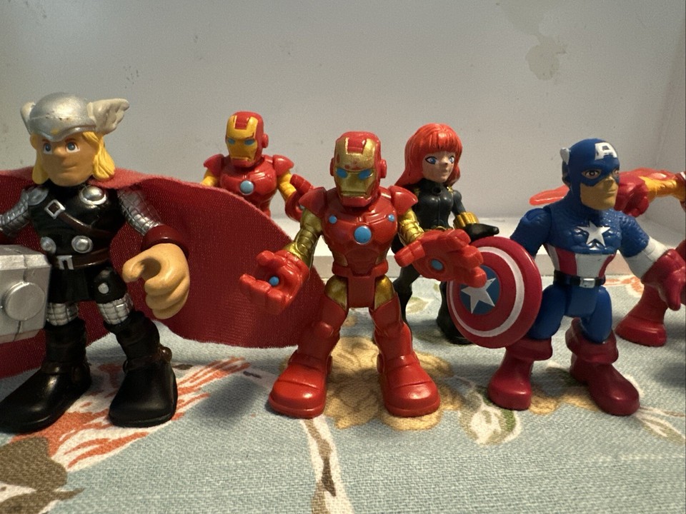 Hasbro Marvel Heroes Imaginext Thor-iron Man-hawk-Captain America &more ...