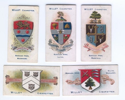 Full Set - 1905 - Borough Arms, 3rd Series (101-150 Red) | eBay