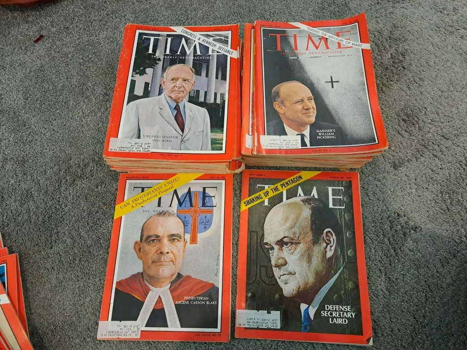 Huge Lot 59 Vintage Time Magazines From 1960s | eBay
