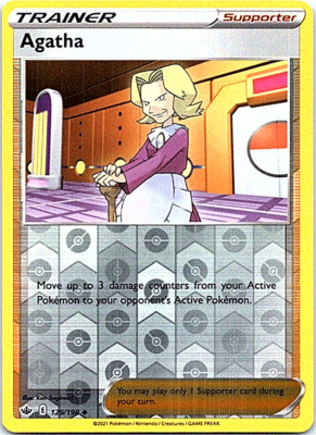 Agatha 129/198 Reverse Holo Pokemon Chilling Reign Near Mint | eBay