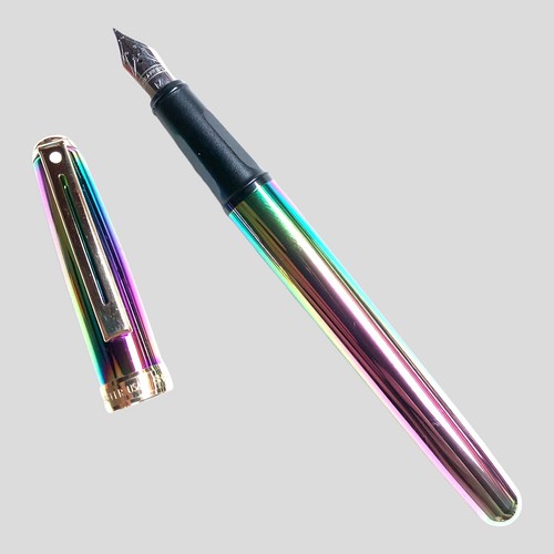 Sheaffer Stylo à Plume Prelude Plasma Titane Oxide Raimbow. Rare | eBay