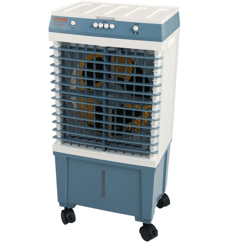 VEVOR Evaporative Cooler Swamp Cooler 3-in-1 1400 CFM 5 Gal Air ...
