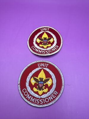 Unit Commissioner Red Boy Scout Patch Lot Of 2 | eBay