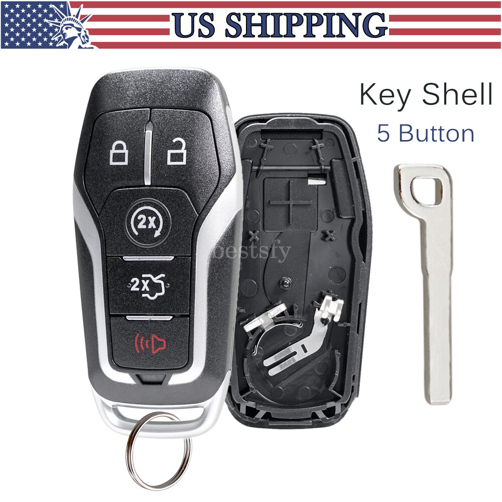 For 2015 2016 2017 FORD MUSTANG Remote Car Key Fob Shell Case Blade ...